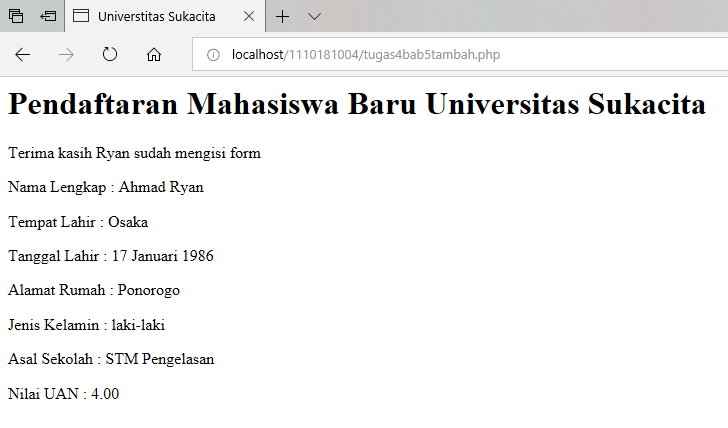 Cara PHP : Membuat Form Pendaftaran – Cara Wawan